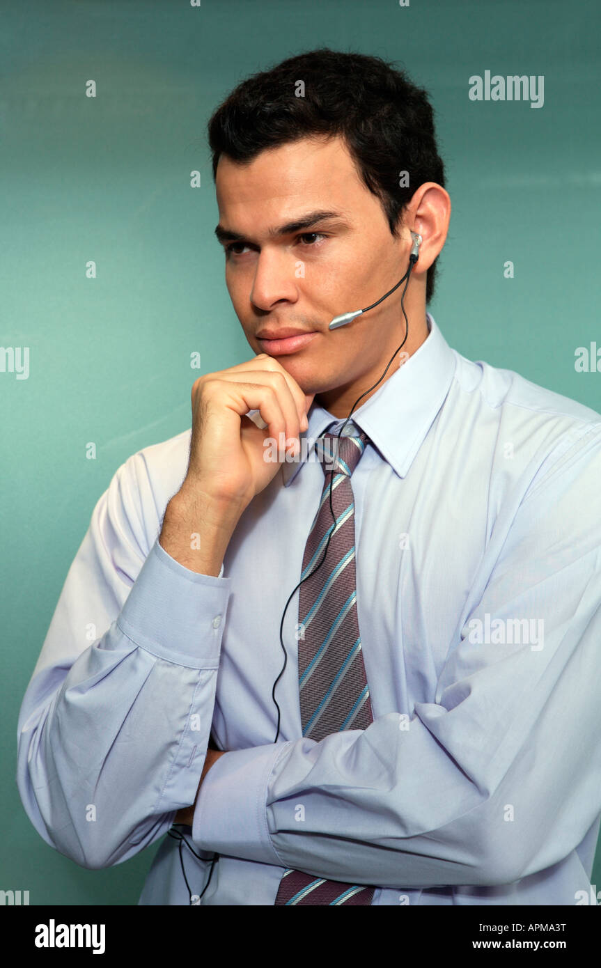 Young dark skinned man with headphones hi-res stock photography and ...