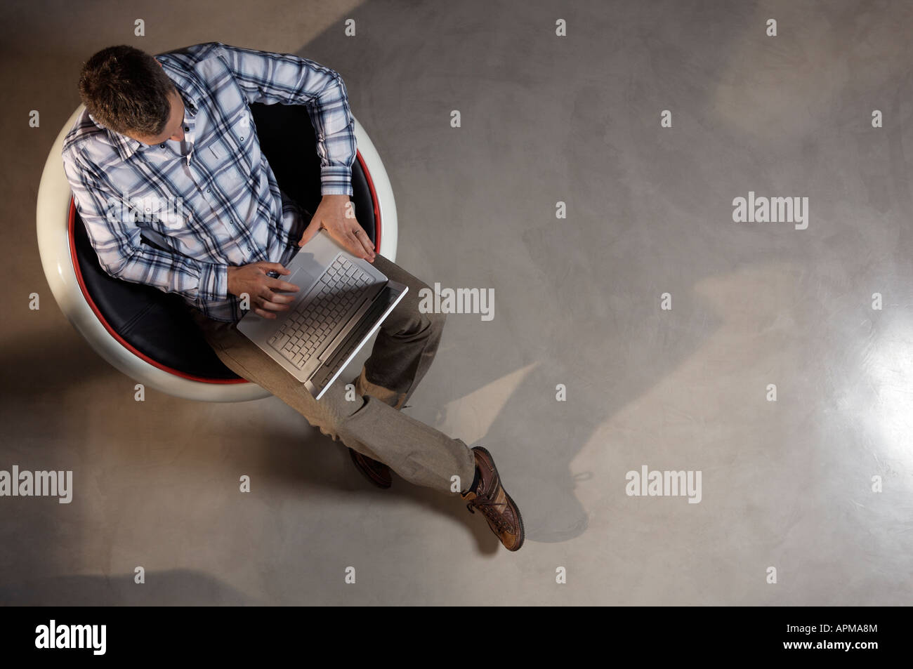 Man with laptop Stock Photo - Alamy