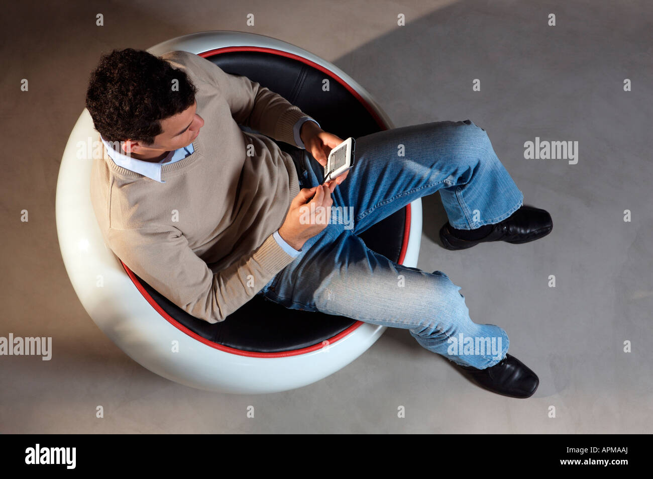 Man with electronic agenda Stock Photo - Alamy Man with electronic agenda Stock Photo - Alamy