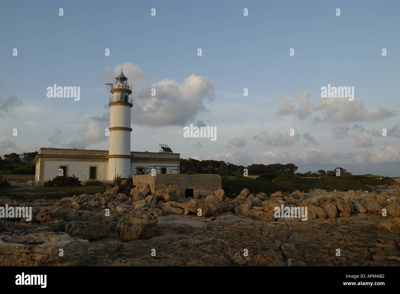 Lighthouse of Ses Salines Cap Salines South Mallorca Majorca Spain ...