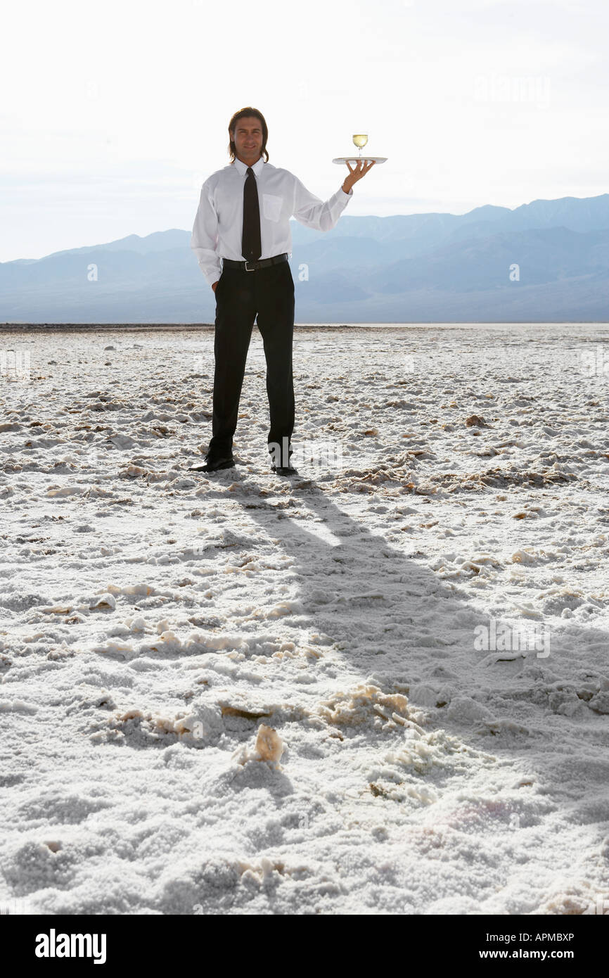 Low angle view waiter holding hi-res stock photography and images - Alamy