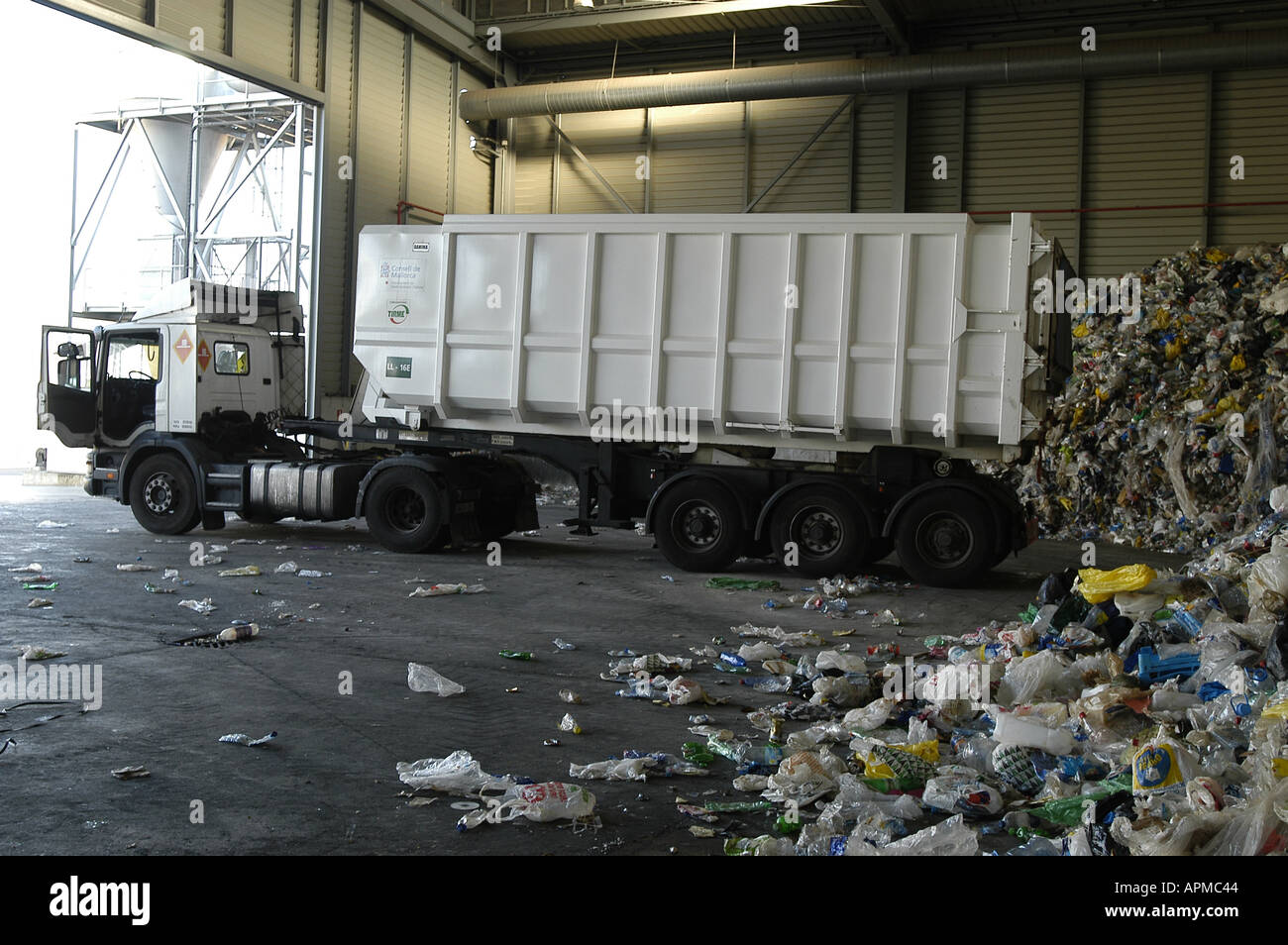 Waste recycling plant Majorca Balearic Islands Spain Stock Photo - Alamy