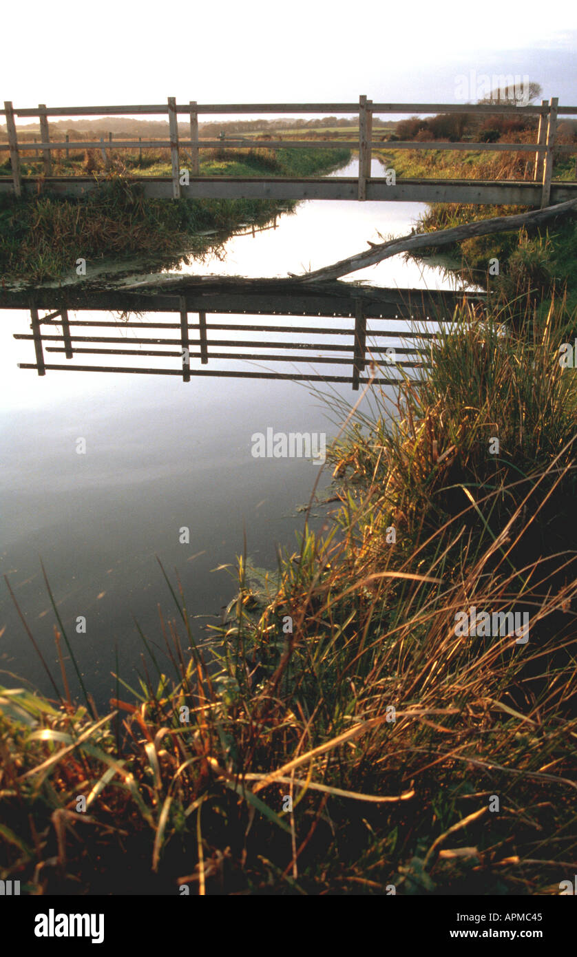 Bridge over a waterway in Combe Haven Valley between Hastings and ...
