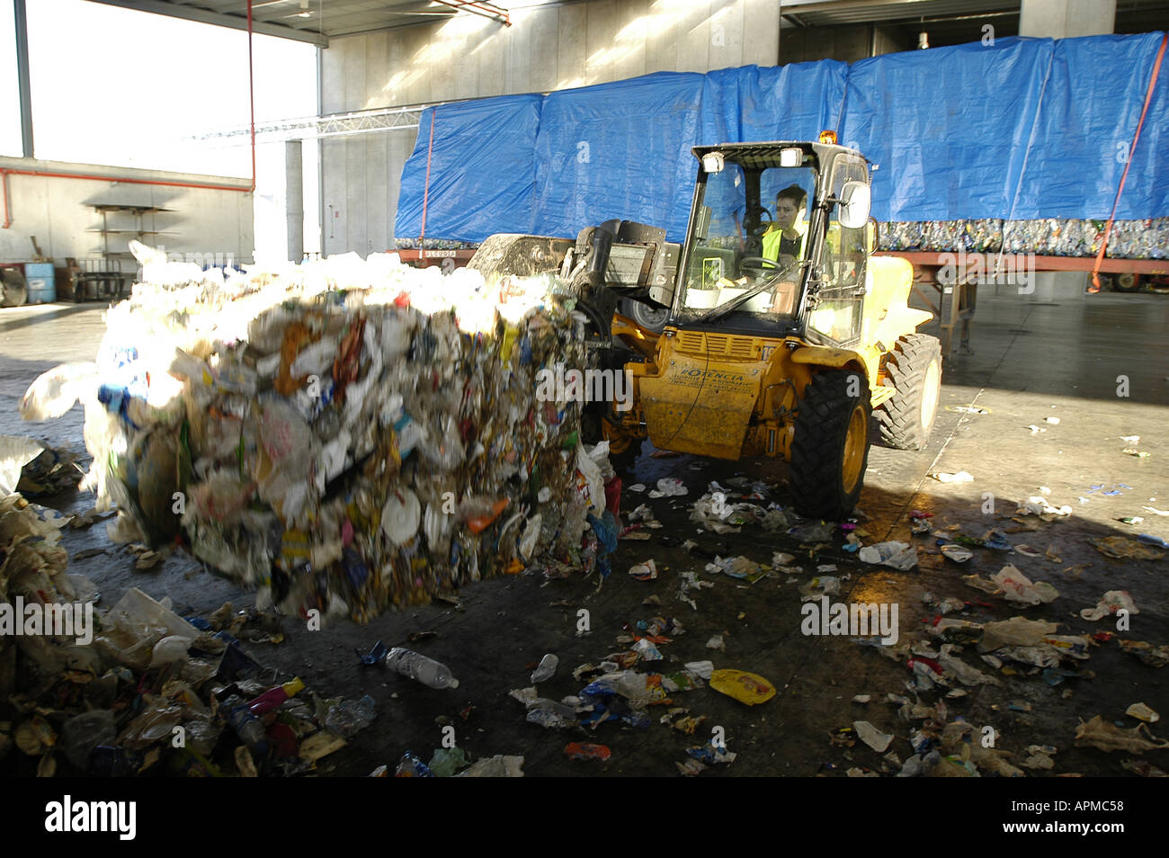 Waste recycling plant Majorca Balearic Islands Spain Stock Photo - Alamy