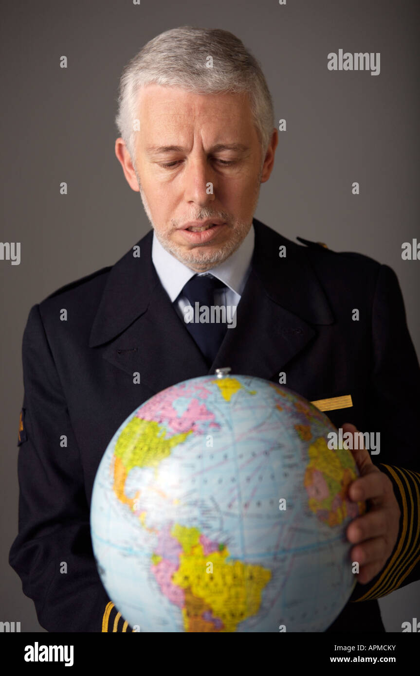 Portrait of pilot Stock Photo - Alamy