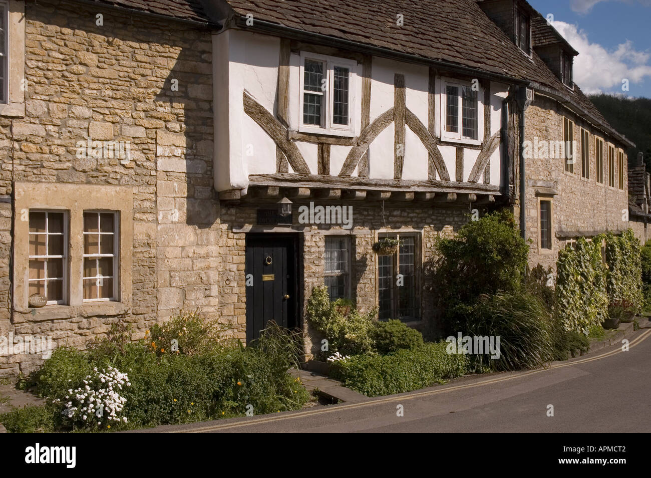 The Old Courthouse Castle Combe Wiltshire England Stock Photo - Alamy