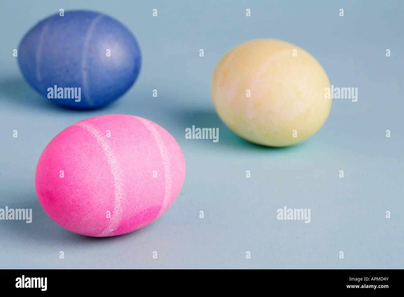 Three Easter eggs Stock Photo - Alamy