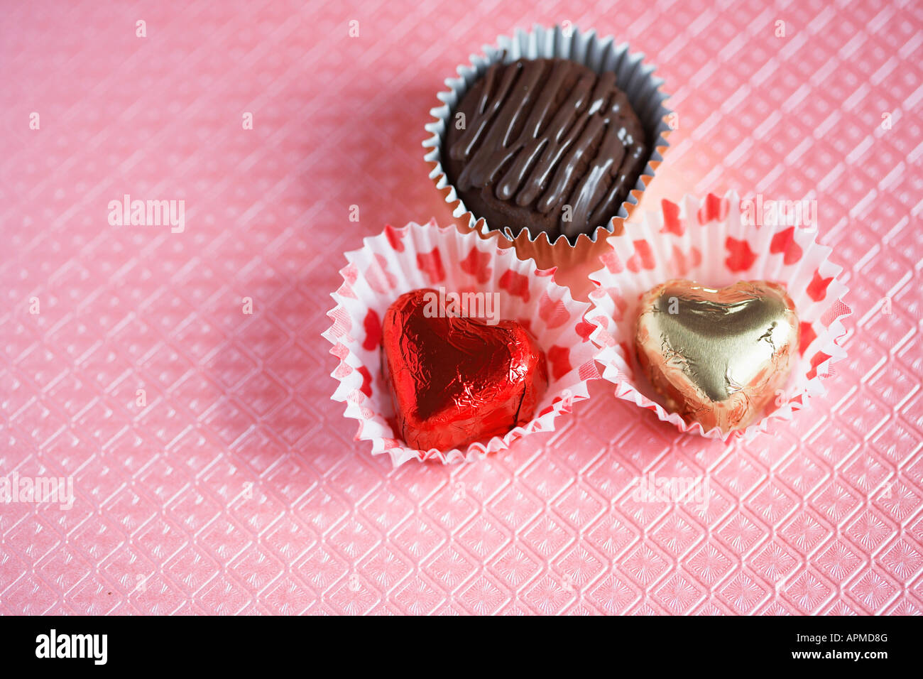 Three chocolates (close-up Stock Photo - Alamy