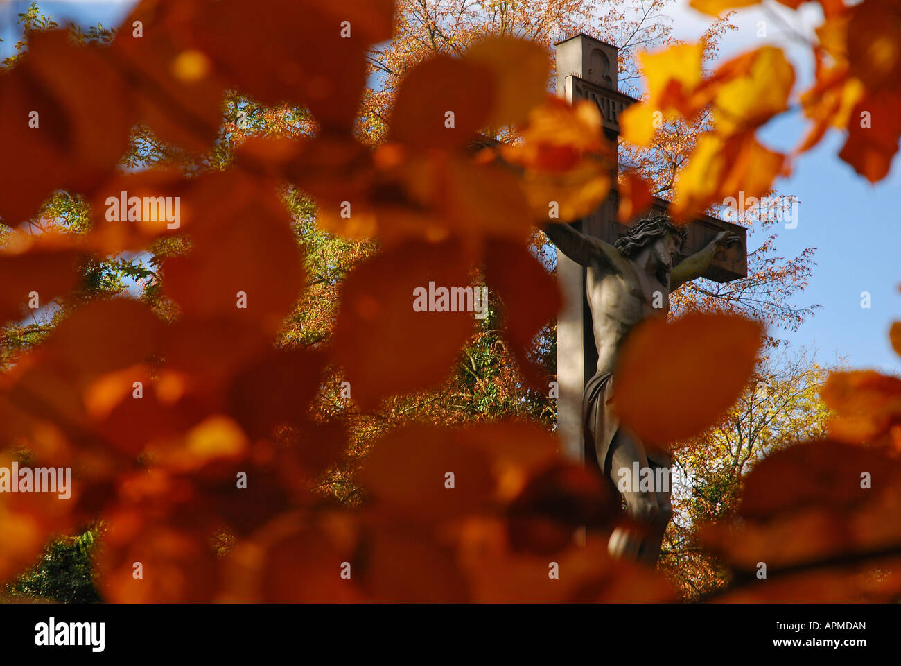 cemetry, clubs, cross, crux, rood, crucifix, cemetry, germany ...