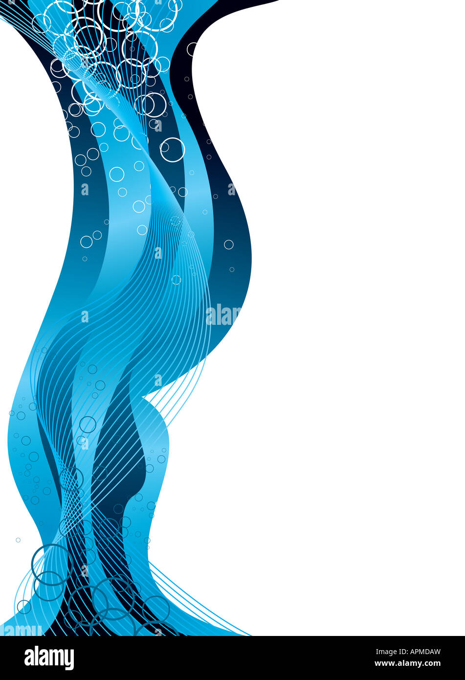 cyan and blue page border with room for your own text Stock Photo - Alamy