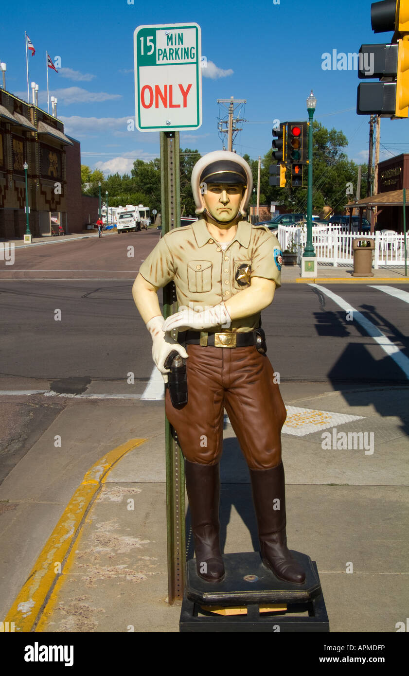 Police statue for parking meter in Mitchell South Dakota Stock Photo ...