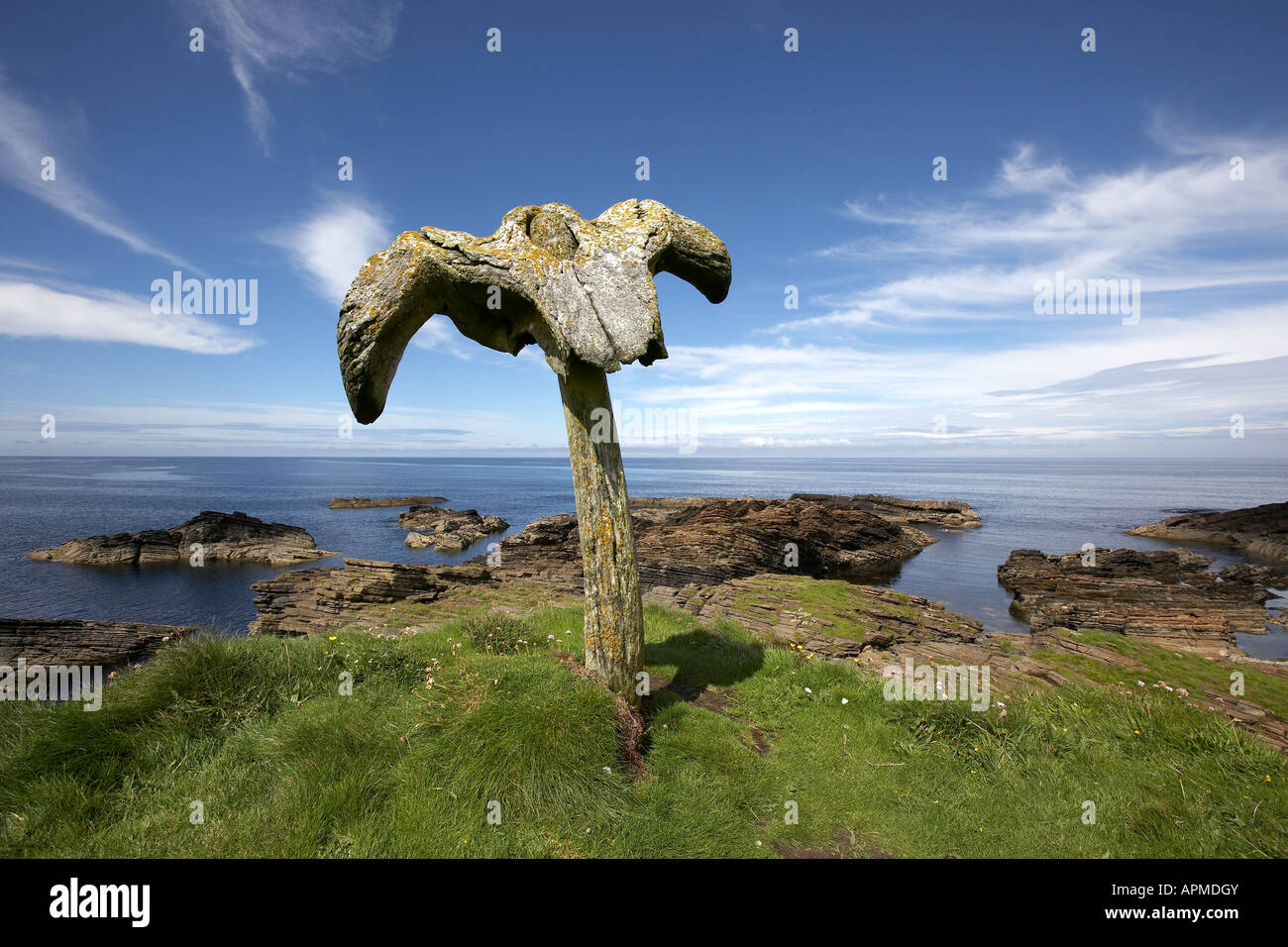 Whalebone Birsay West mainland Orkney Islands Scotland UK Stock Photo ...