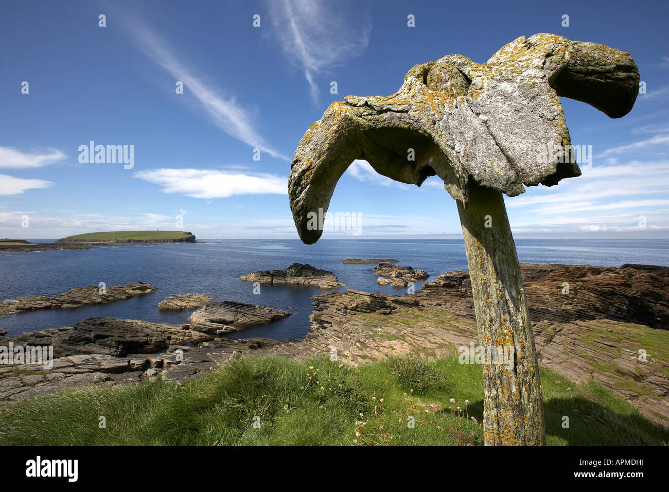 Whalebone Birsay West mainland Orkney Islands Scotland UK Stock Photo ...