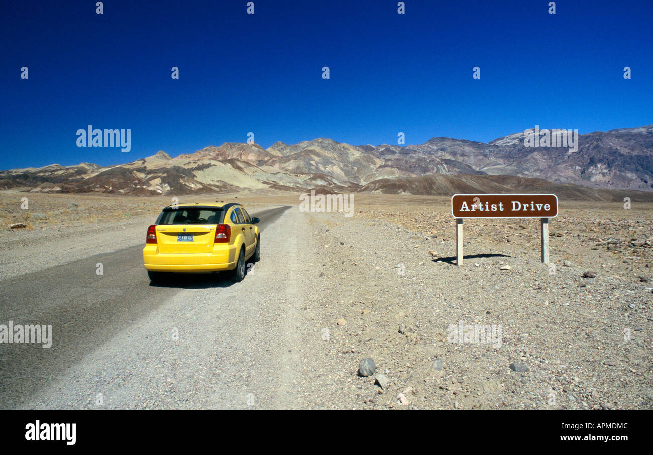 Death Valley National Park - California/Nevada USA Artist Drive Stock ...