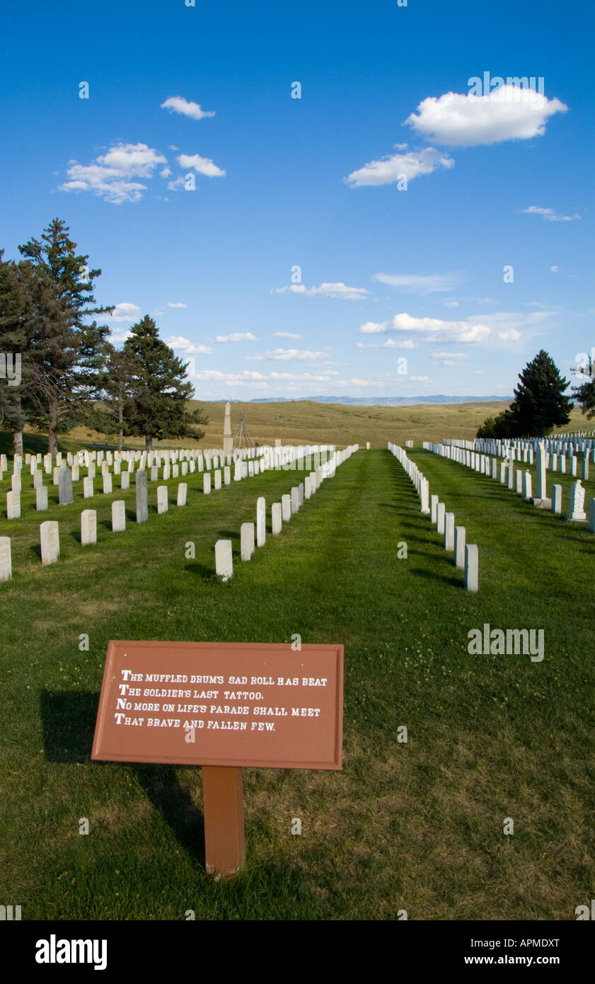 Cemetery of Little Bighorn Custers Last Stand Battlefield National ...