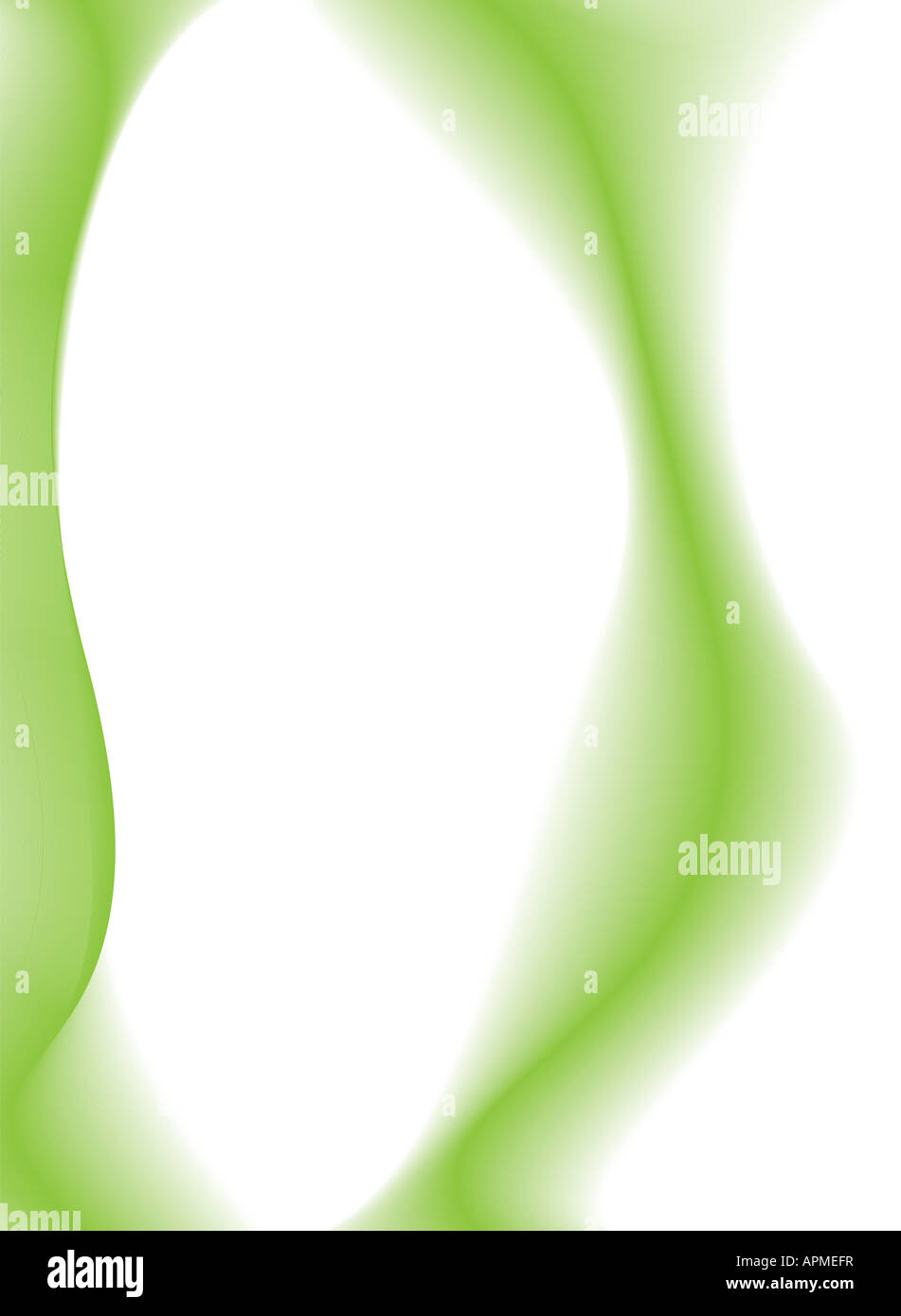 Subtle green and white flowing background with copy space Stock Photo ...