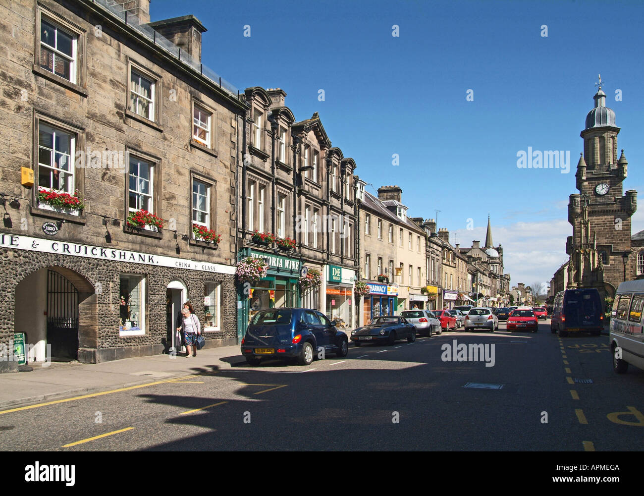 High Street, Forres, Moray, Northern Scotland, summer 2006 Stock Photo ...