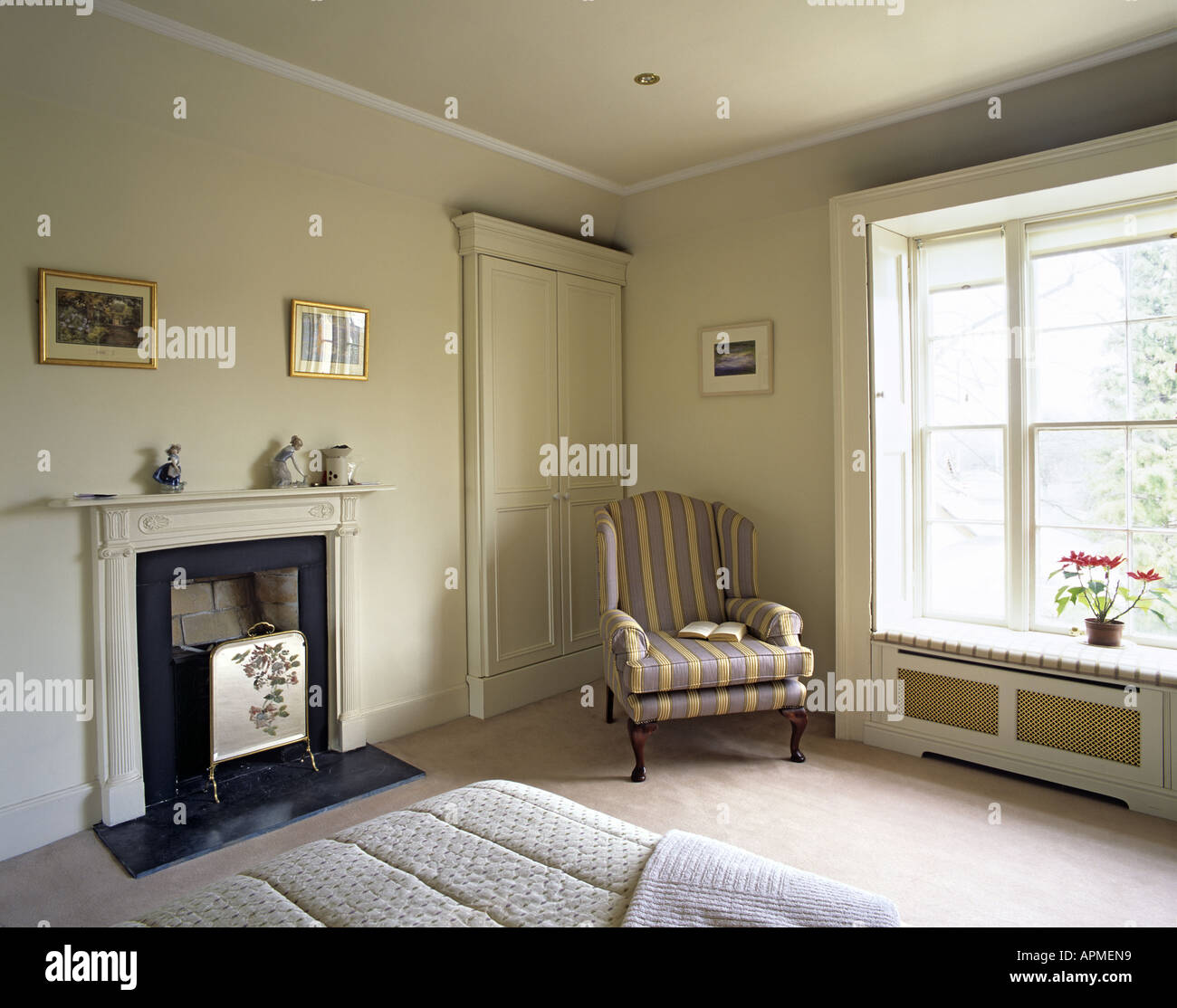 Bedroom in Georgian house Stock Photo - Alamy