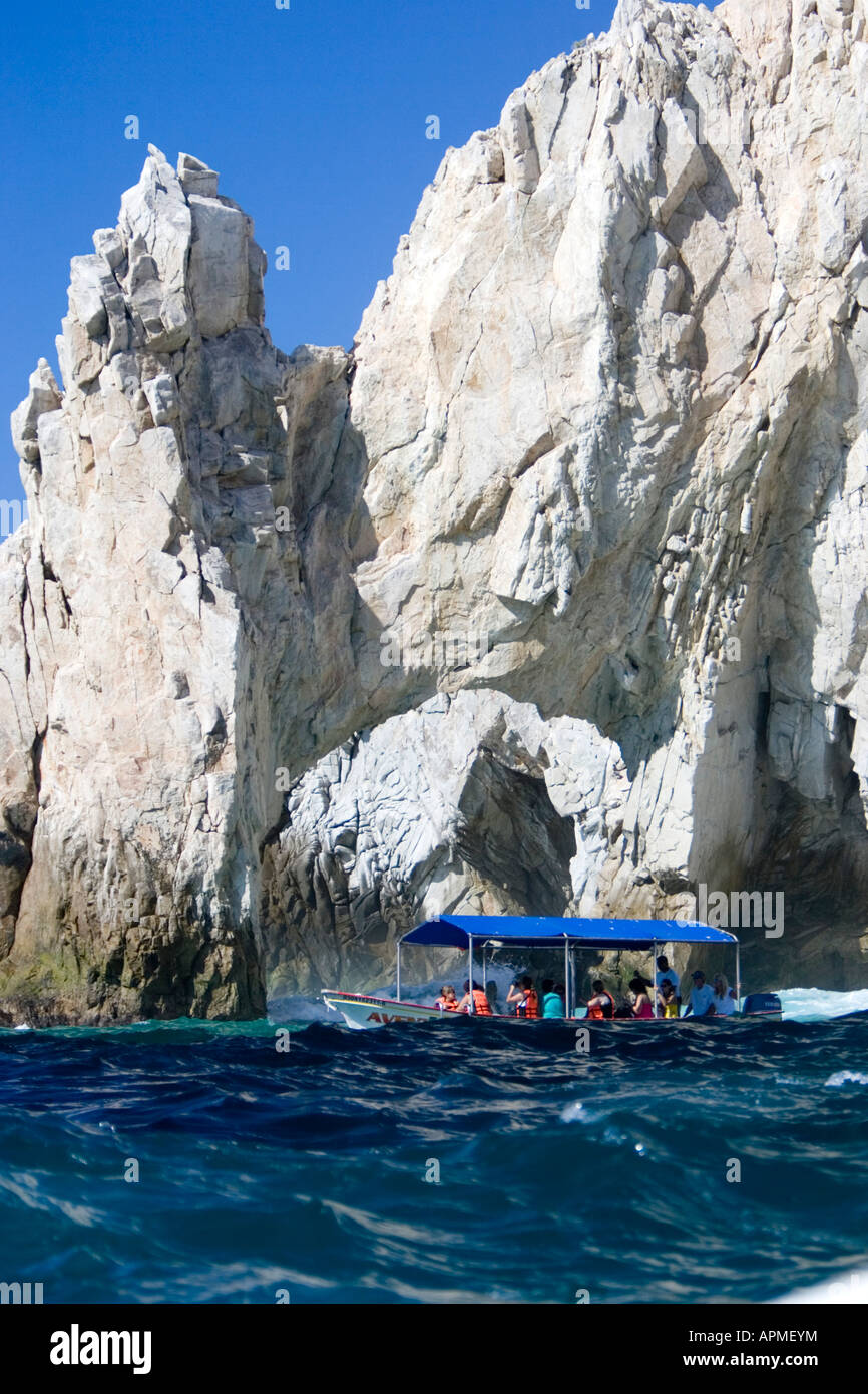 El Arco rock arch or Lands End at tip of California Baja Sur peninsula ...