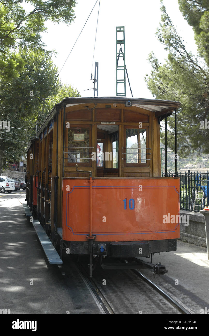 Train of Soller Ferrocarril Tren Mallorca Majorca Spain Balearic ...