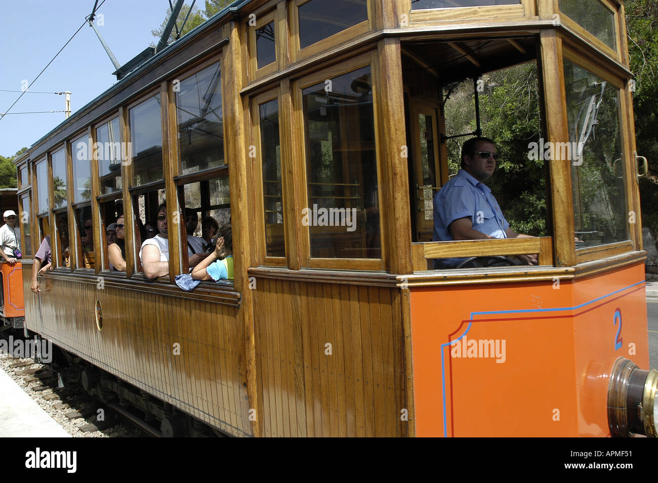 Train of Soller Ferrocarril Tren Mallorca Majorca Spain Balearic ...