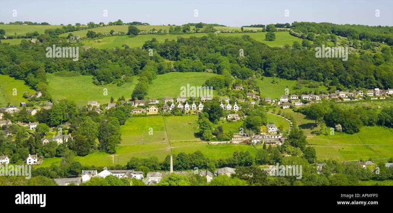 view over stroud gloucestershire from Minchinhampton Common Stock Photo ...