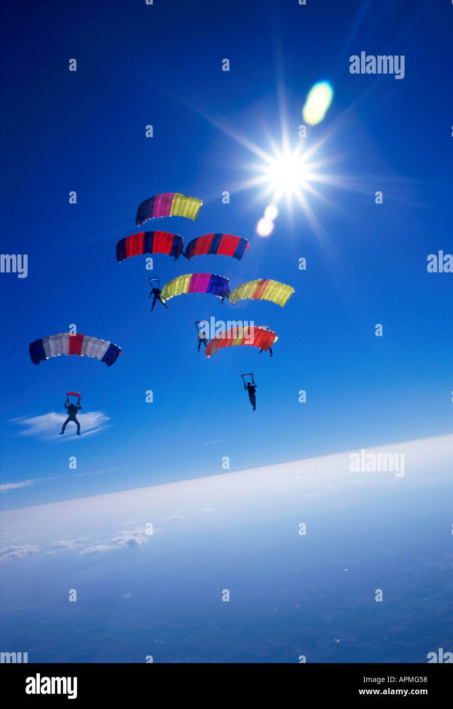 Skydiving formation hi-res stock photography and images - Alamy