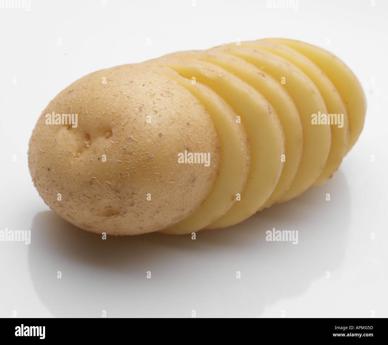 potato white background still life Stock Photo - Alamy