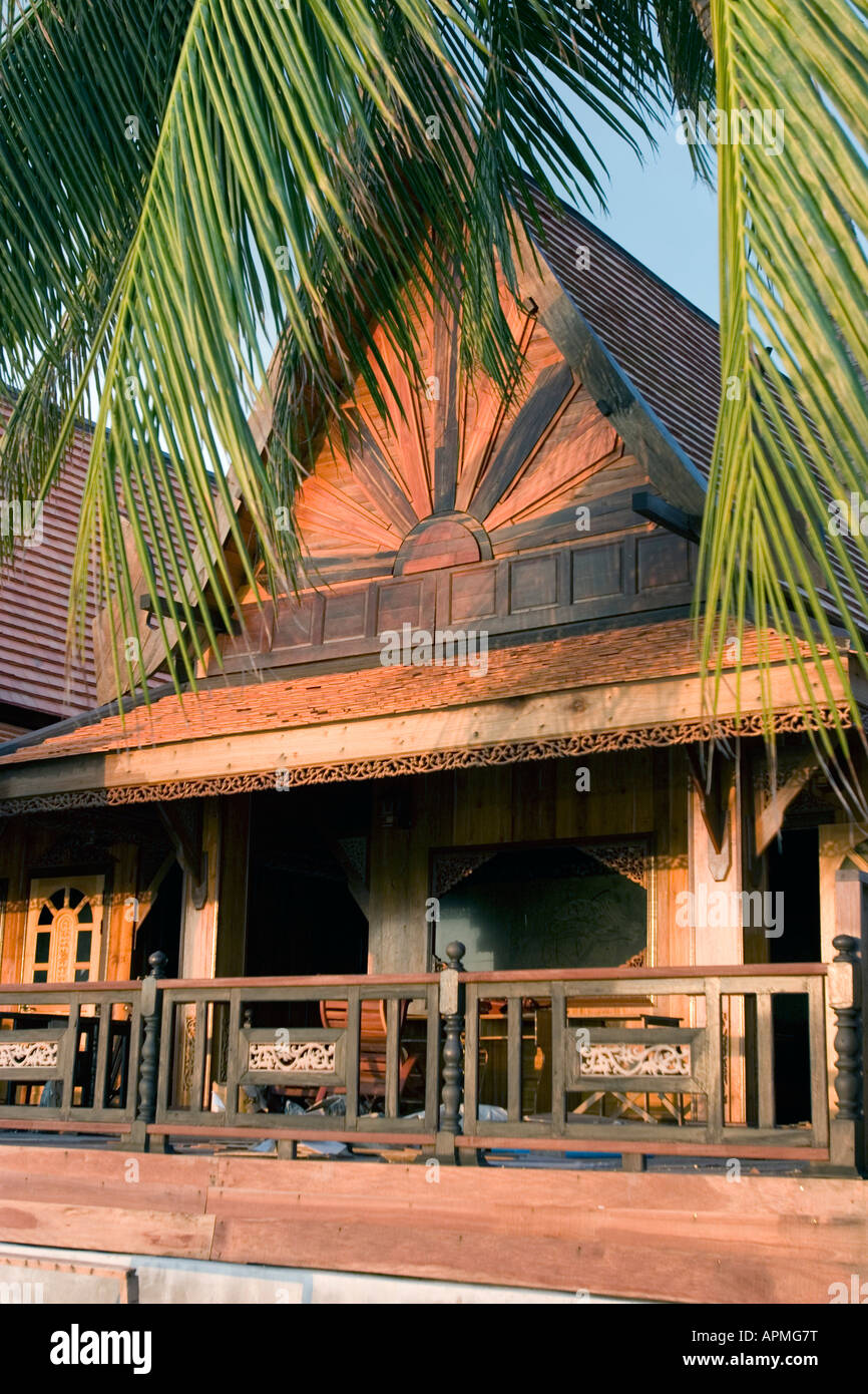 High pitch roof Thai style rooms on Hat Rin Nok Sunrise Beach Ko Pha ...