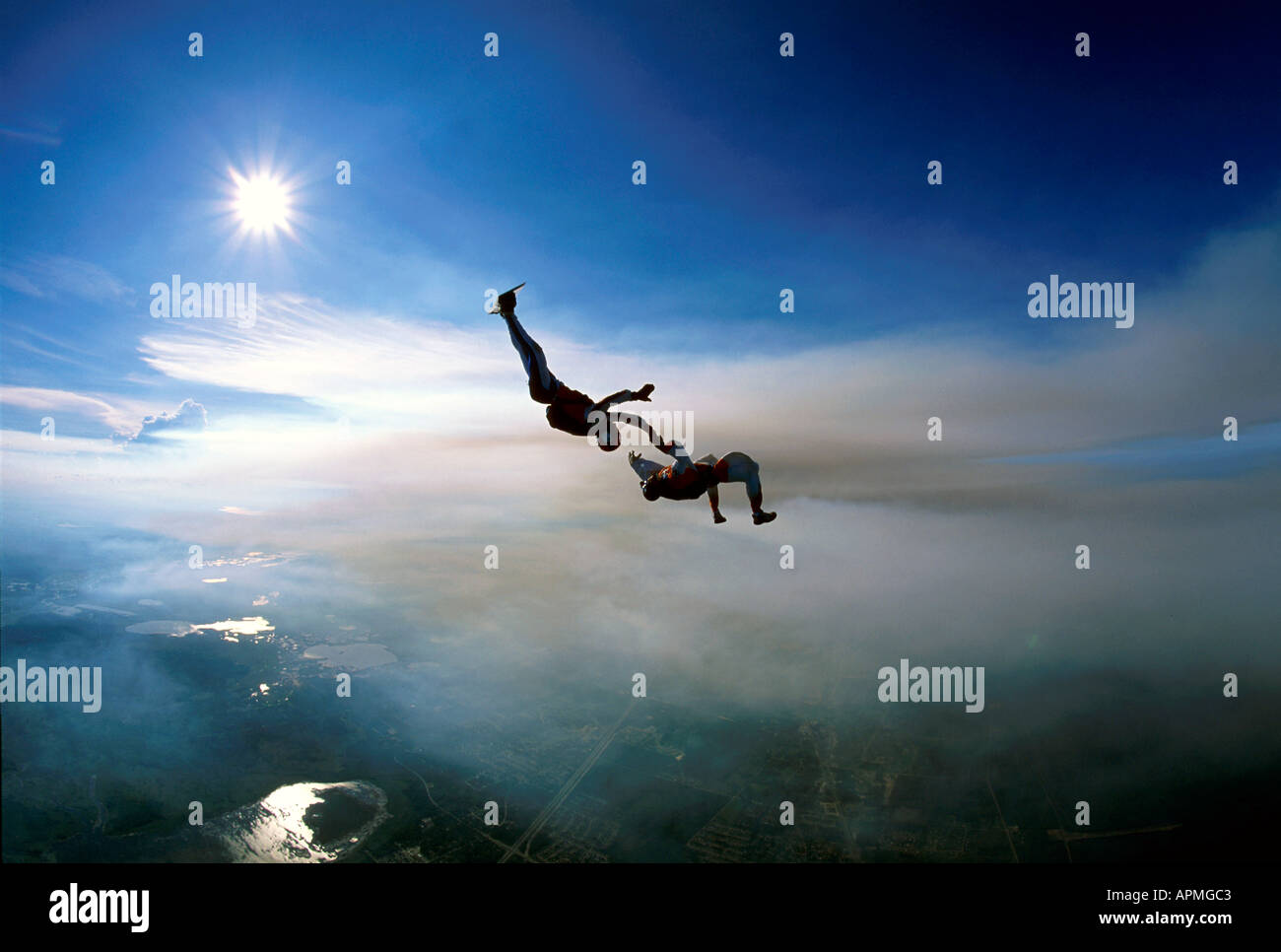 Two men skydiving hi-res stock photography and images - Alamy