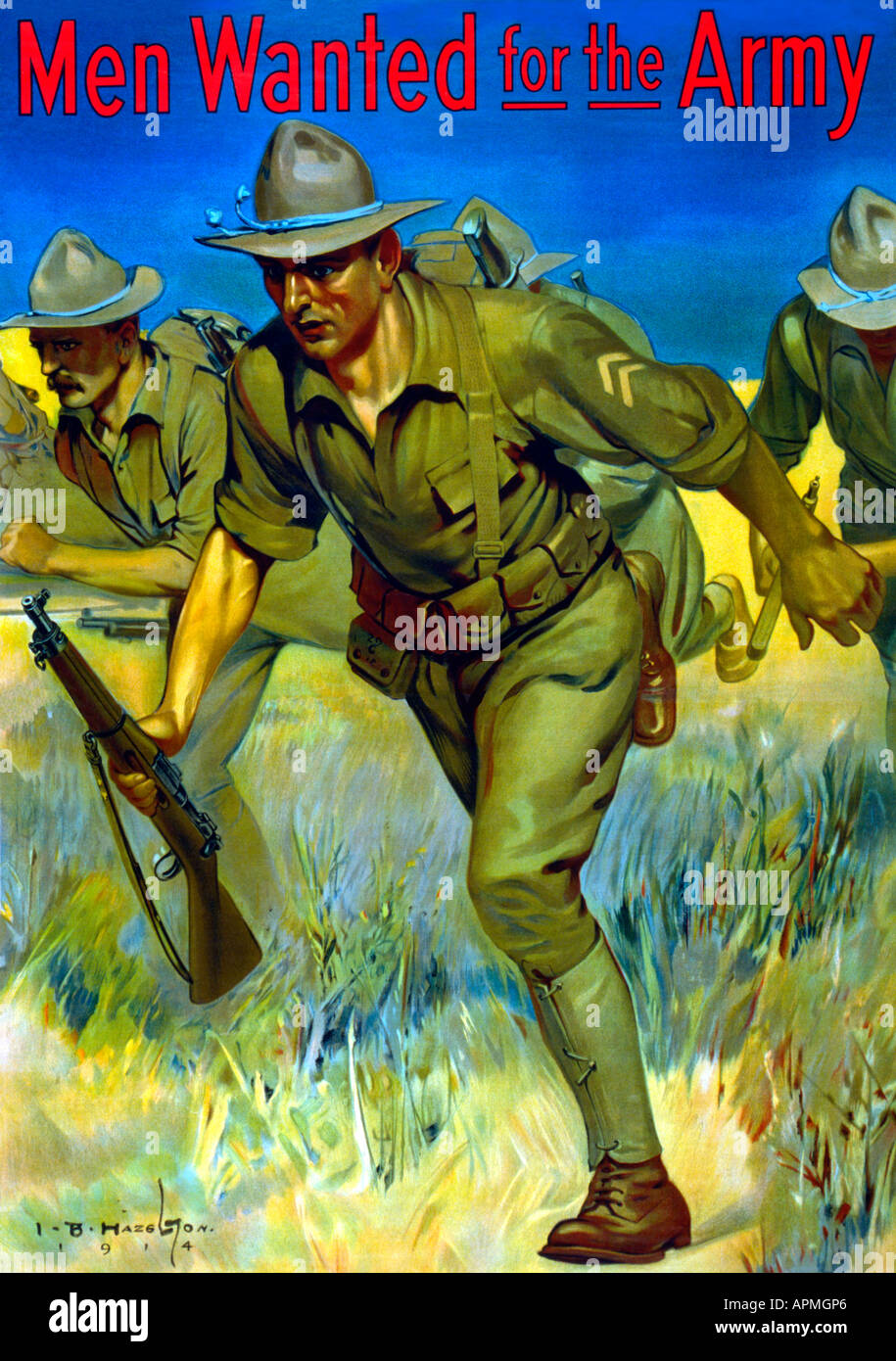 Men Wanted for the Army Stock Photo - Alamy