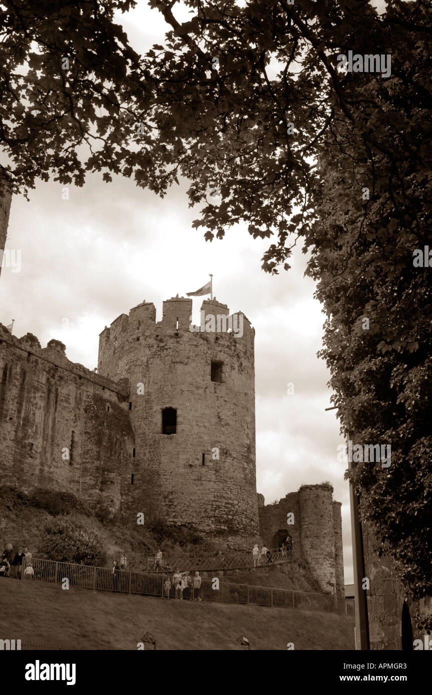 Conway Castle Exterior Stock Photo - Alamy