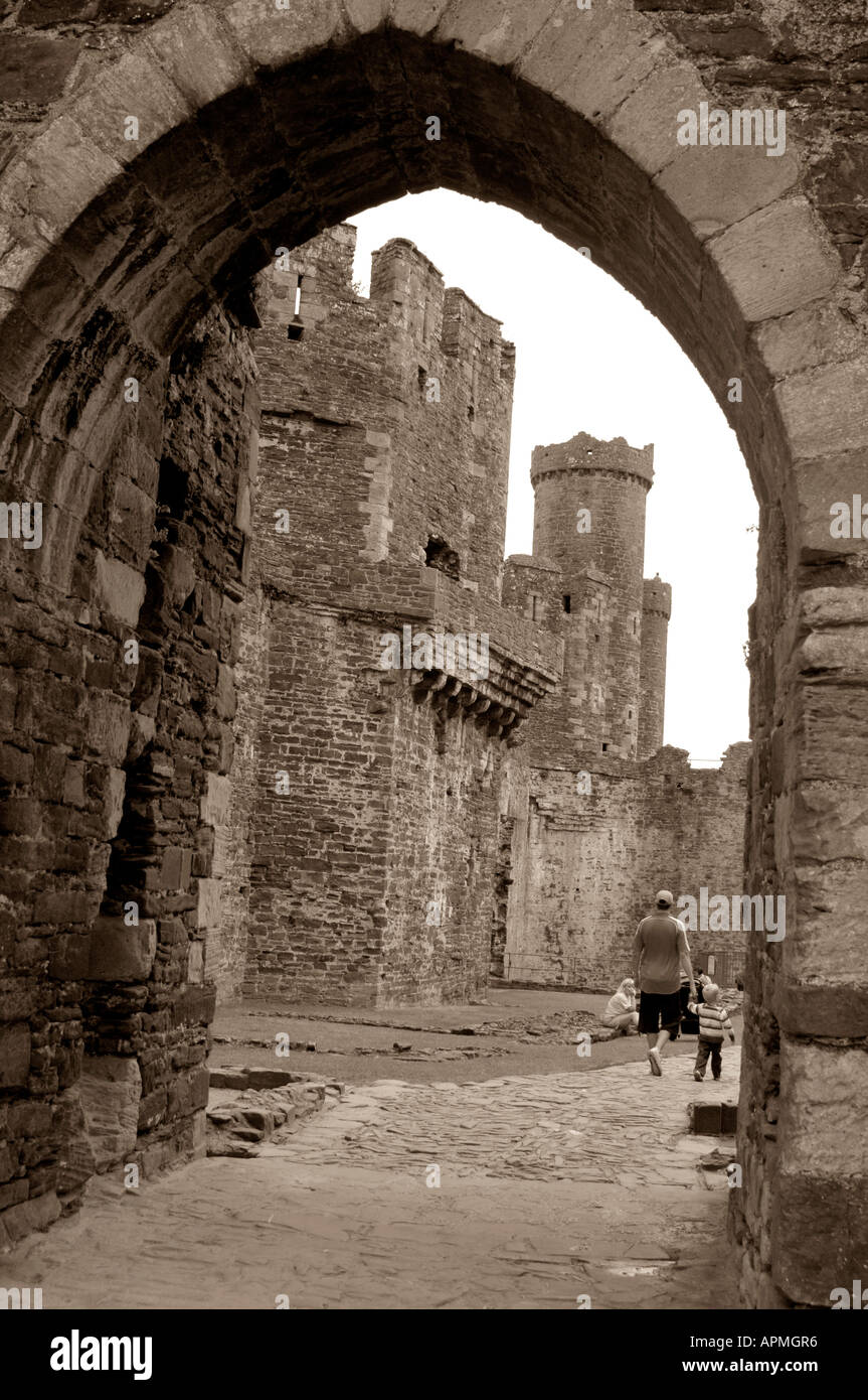 Inside Conway Castle In North Wales Stock Photo - Alamy
