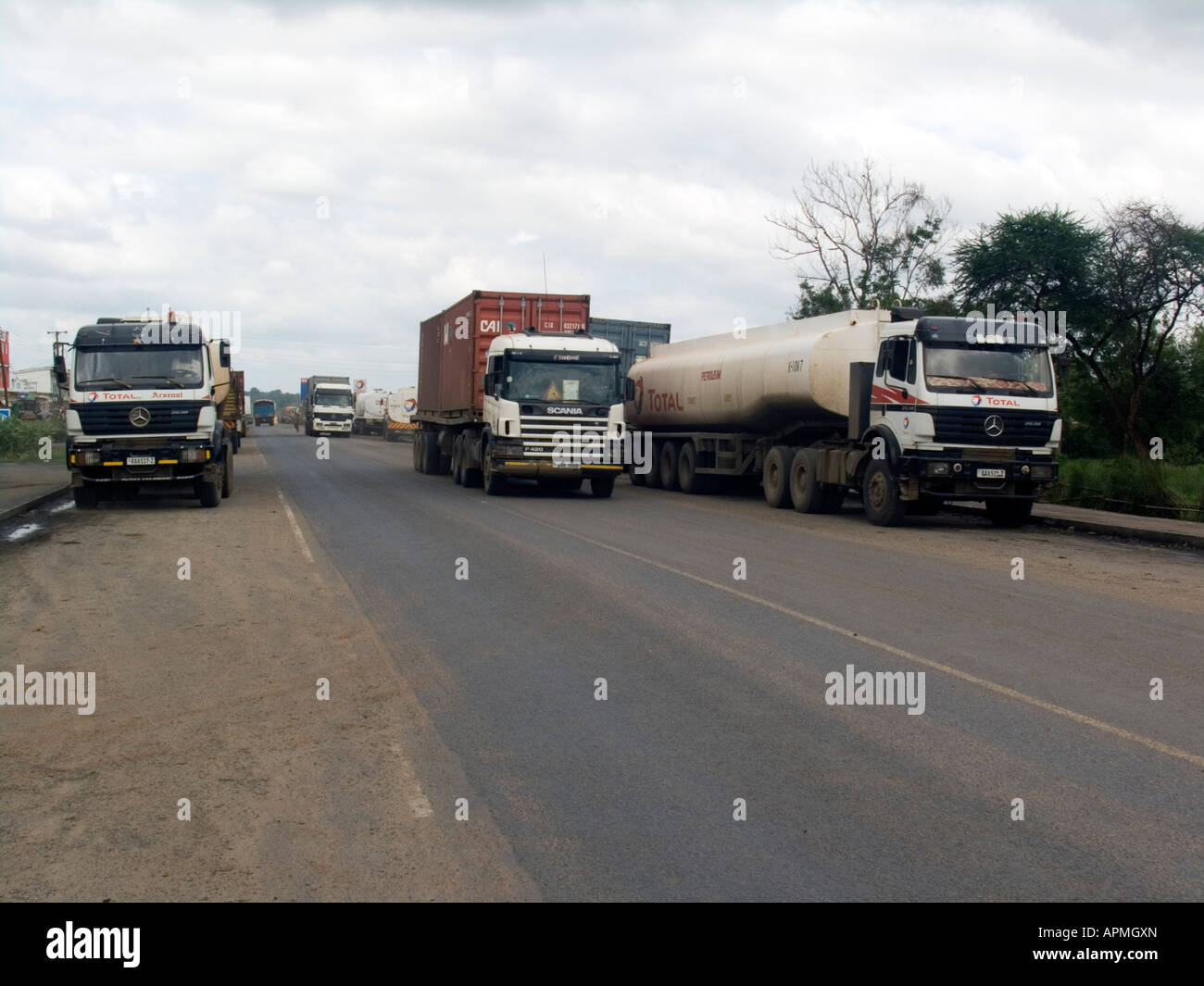 Lorries africa highway hi-res stock photography and images - Alamy