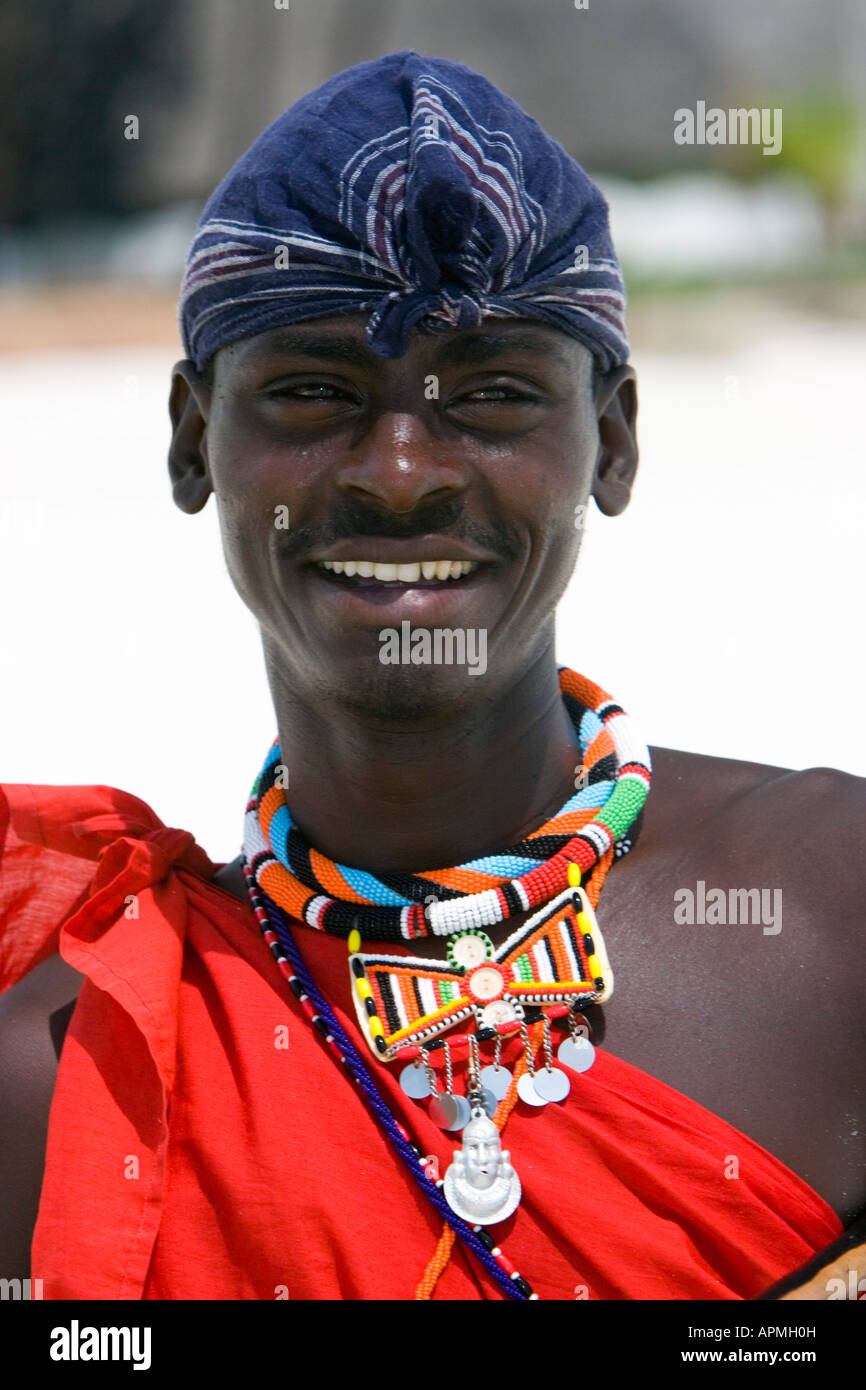 Young Masai tribe men Diani Beach Kenya Stock Photo - Alamy