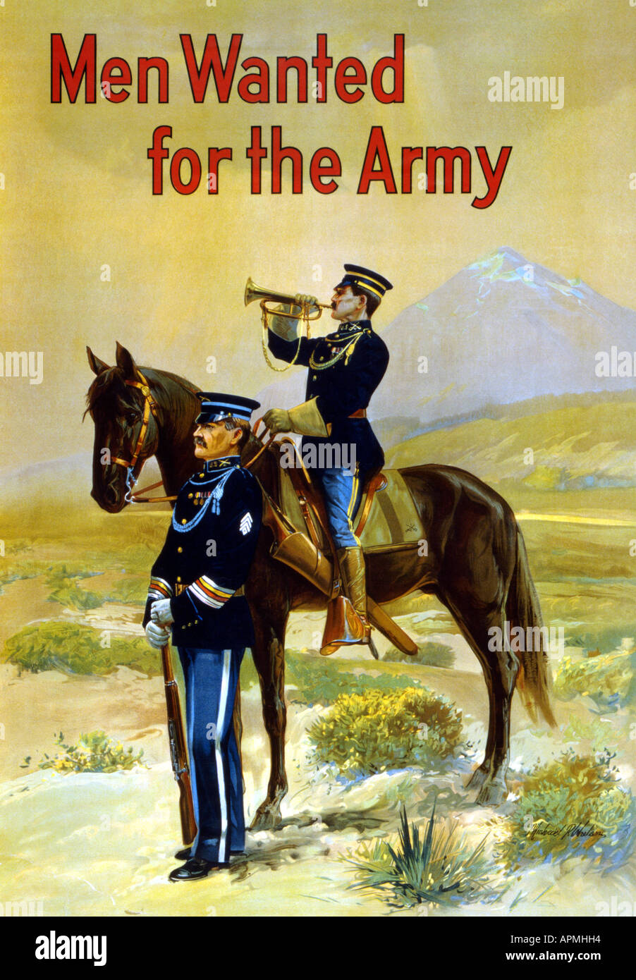 Men Wanted for the Army Stock Photo - Alamy