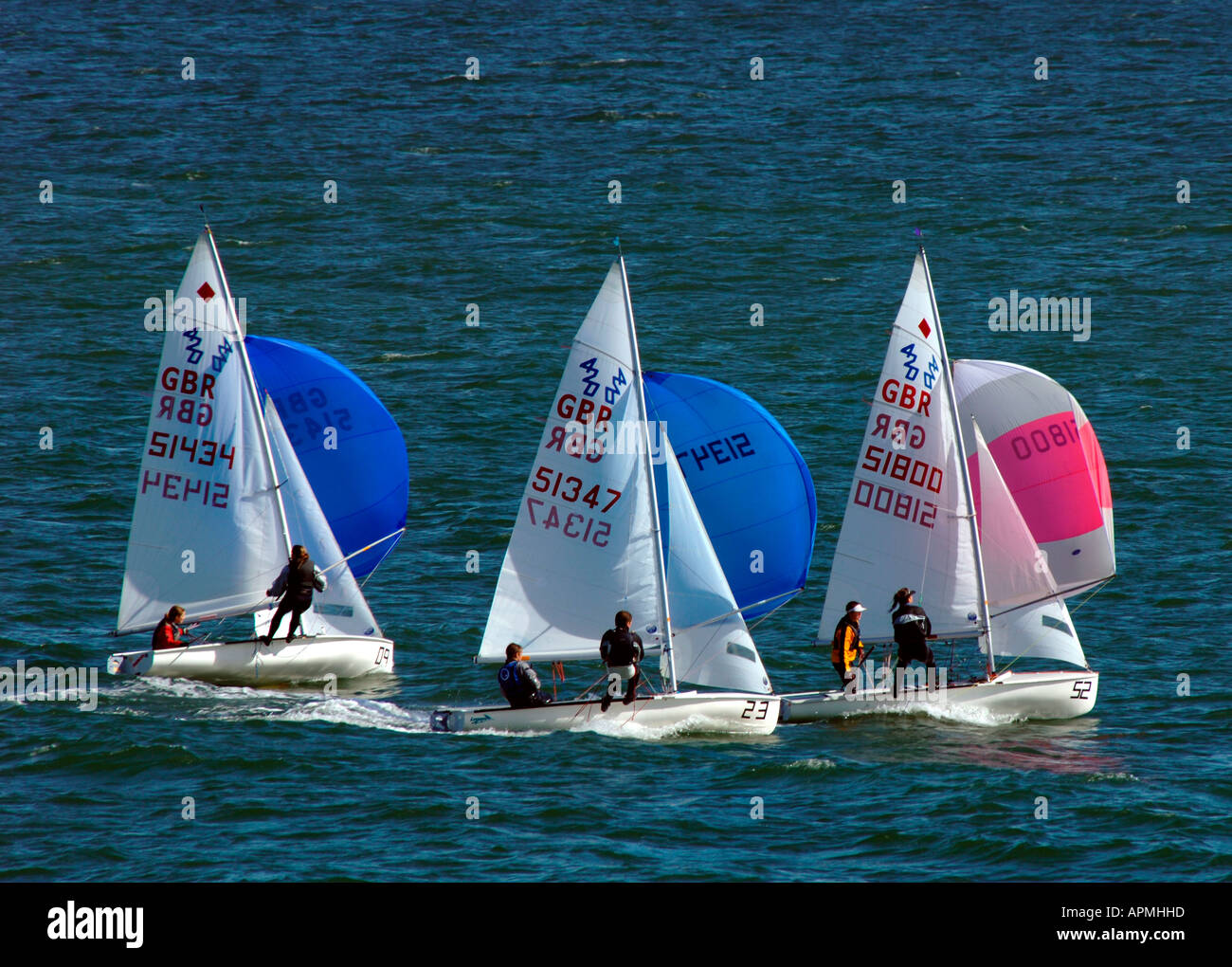 Sail Boats Racing Stock Photo - Alamy