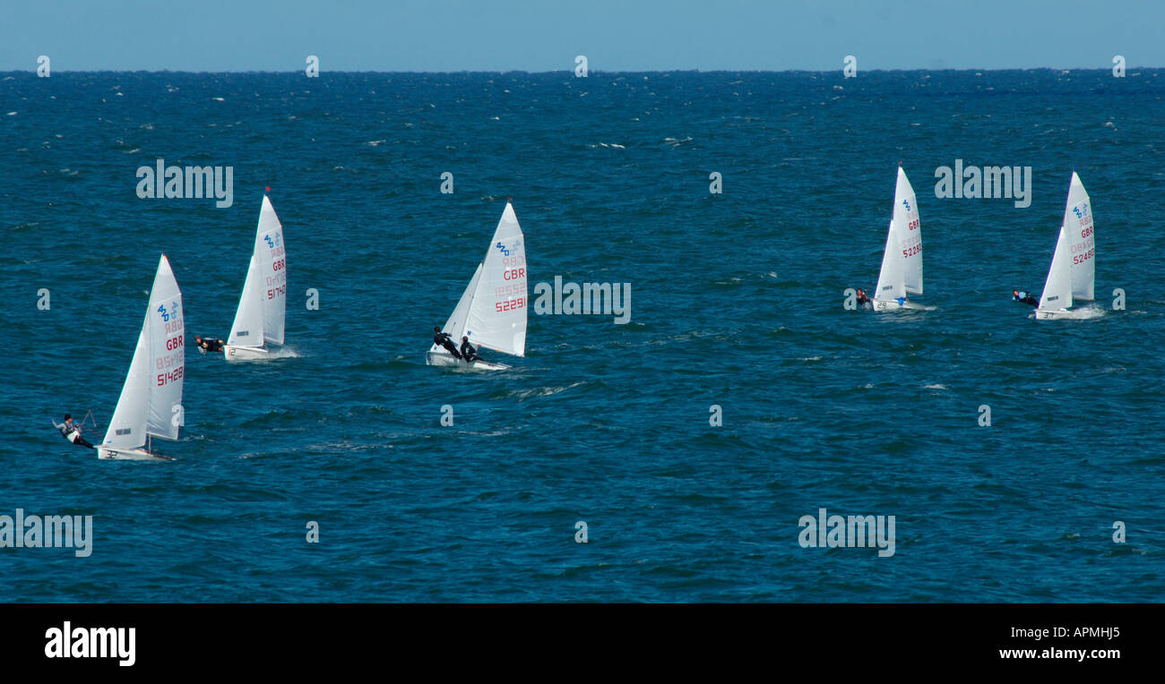 Sail Boats Racing Stock Photo - Alamy