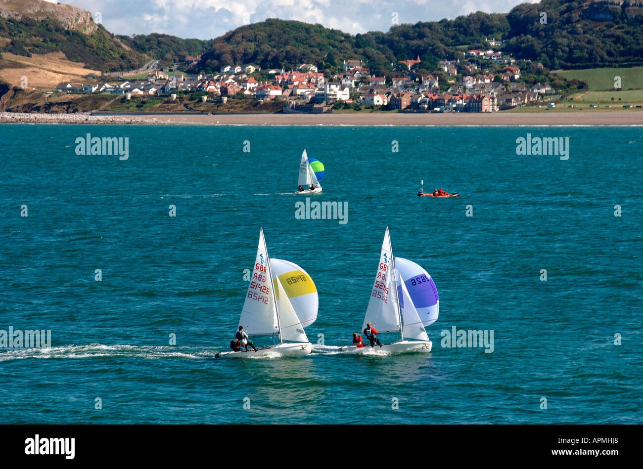 Sail Boats Racing Stock Photo - Alamy