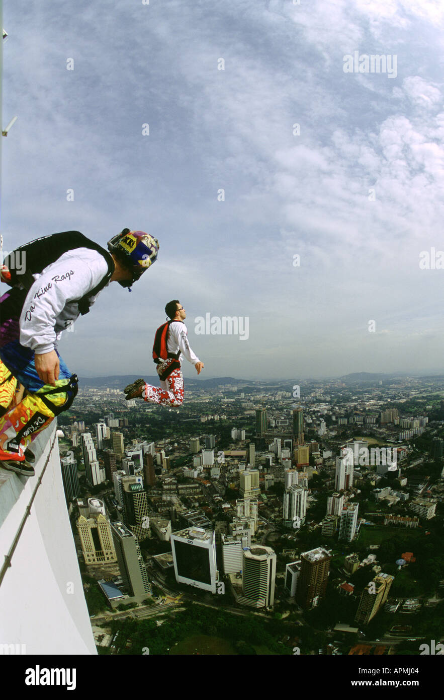BASE JUMPING ACTION Stock Photo - Alamy