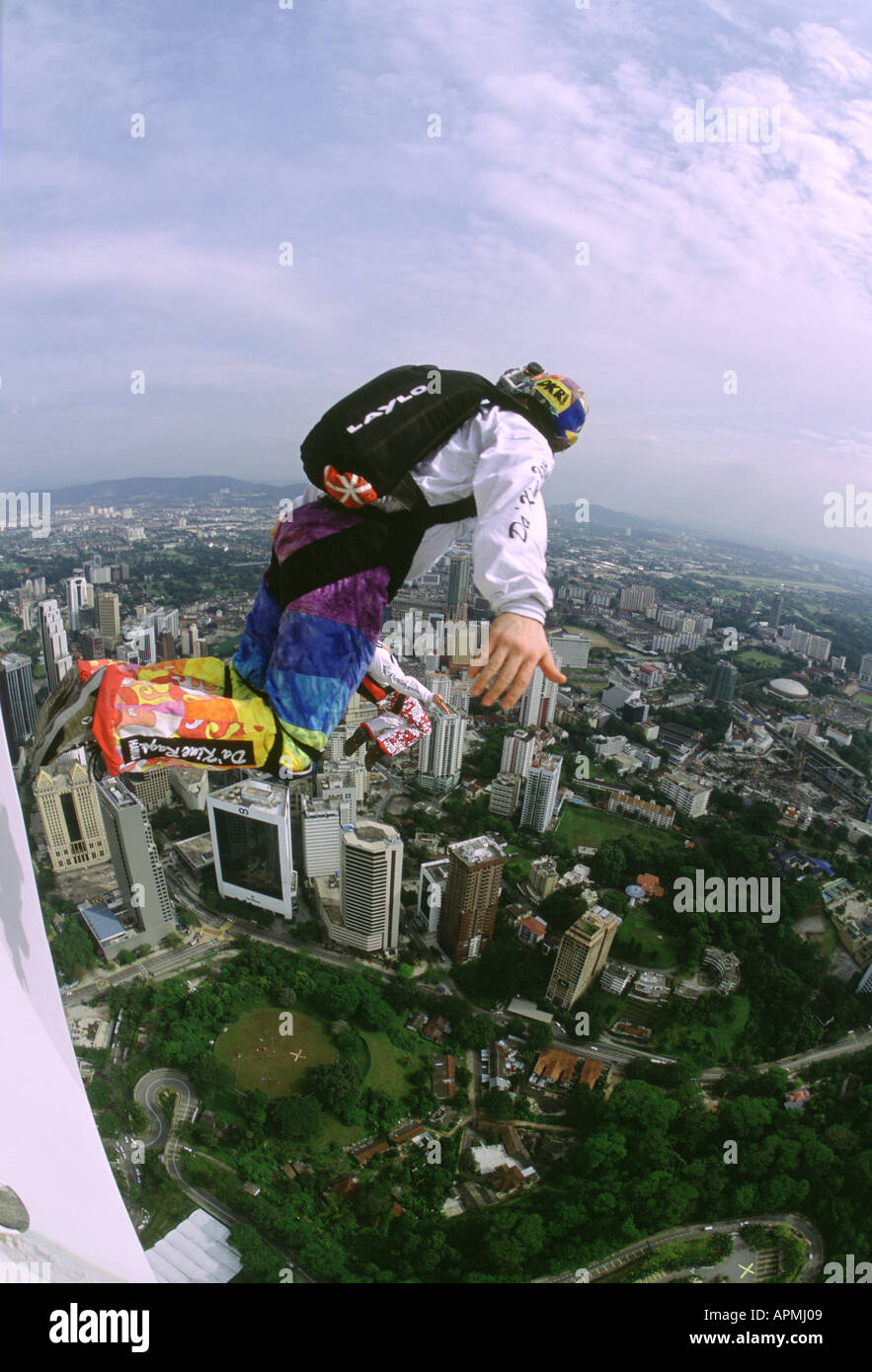 BASE JUMPING ACTION Stock Photo - Alamy