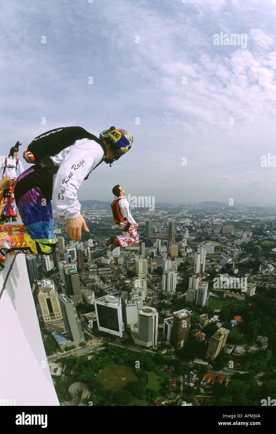 BASE JUMPING ACTION Stock Photo - Alamy