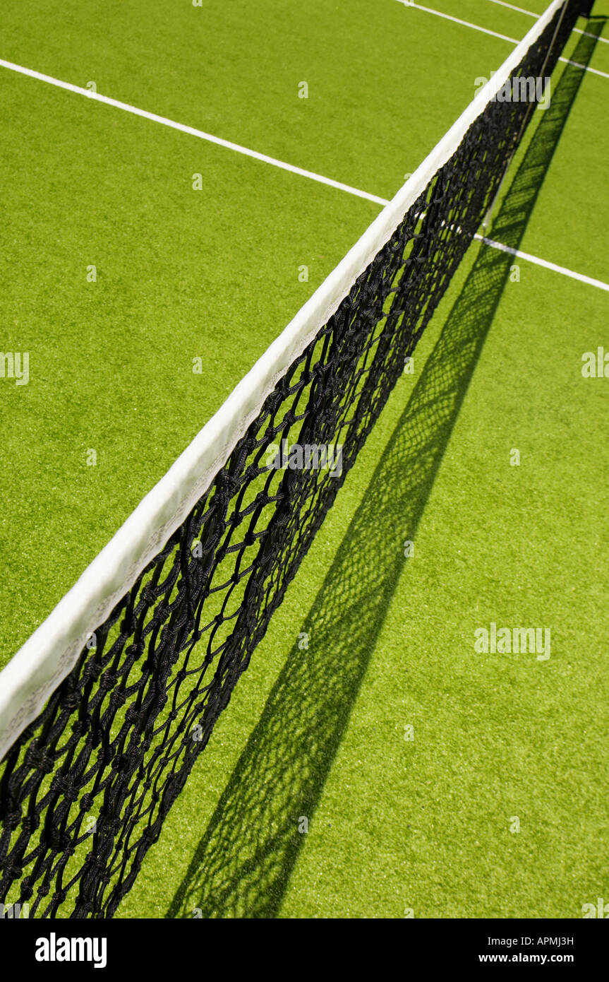 Tennis net (high angle view Stock Photo - Alamy