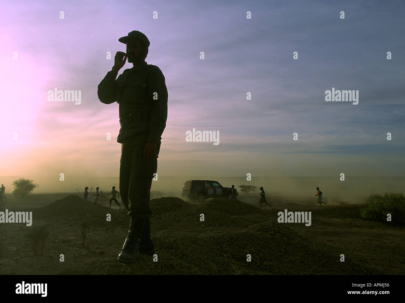 PARIS DAKAR RALLY GUARD Stock Photo - Alamy