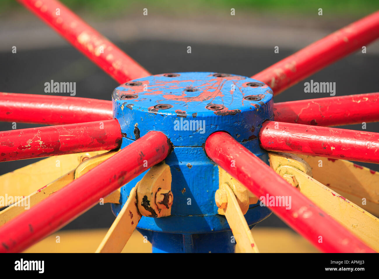 The Centre of a Park Roundabout Stock Photo - Alamy