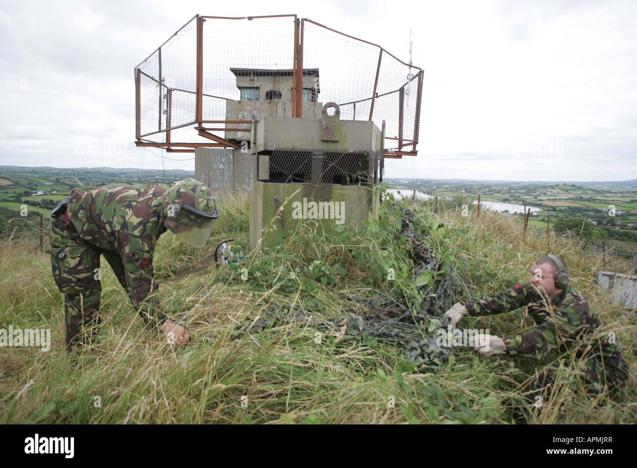 SOUTH ARMAGH, WEST BELFAST, NORTHERN IRELAND, BRITISH MILITARY Stock ...