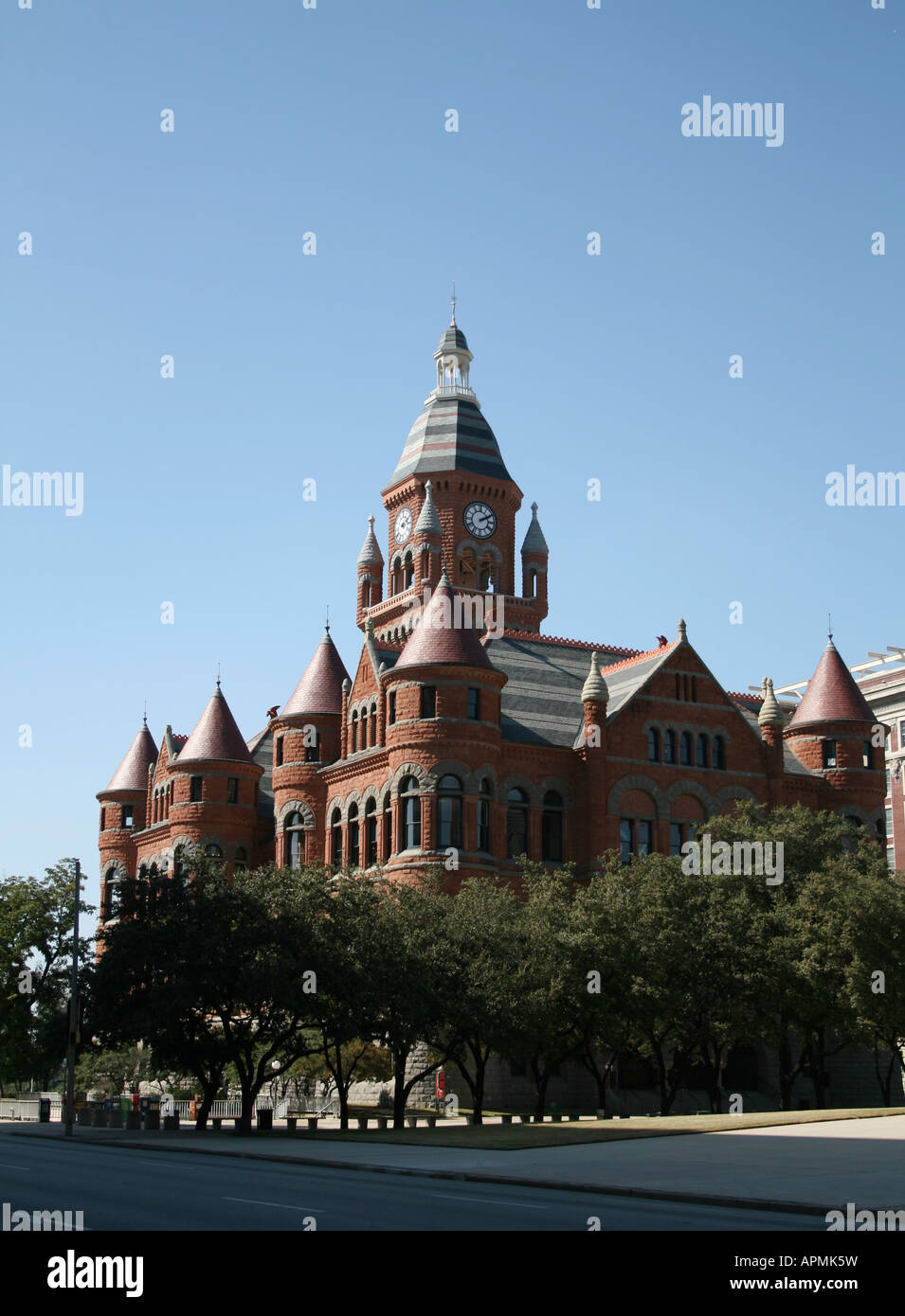 Old Red courthouse downtown Dallas Texas USA October 2007 Stock Photo ...