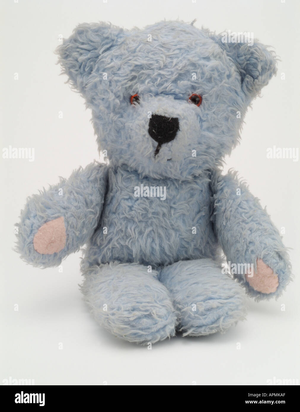 Blue teddy bear England UK United Kingdom GB Great Britain EU European ...