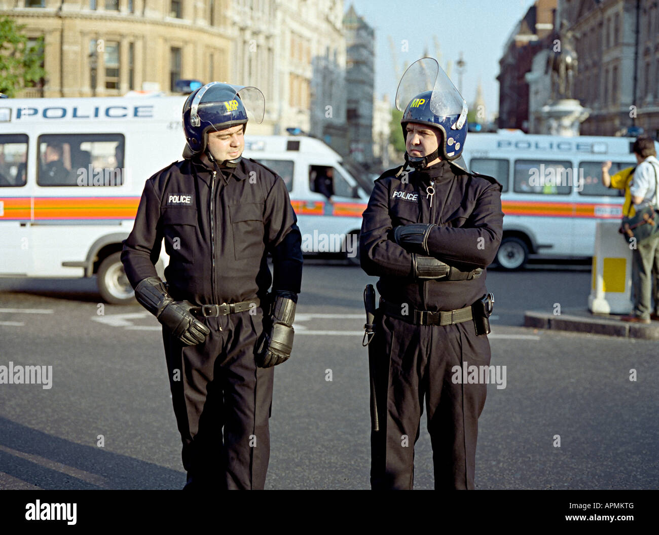 police men in riot clothes at the may day disturbances in london in ...
