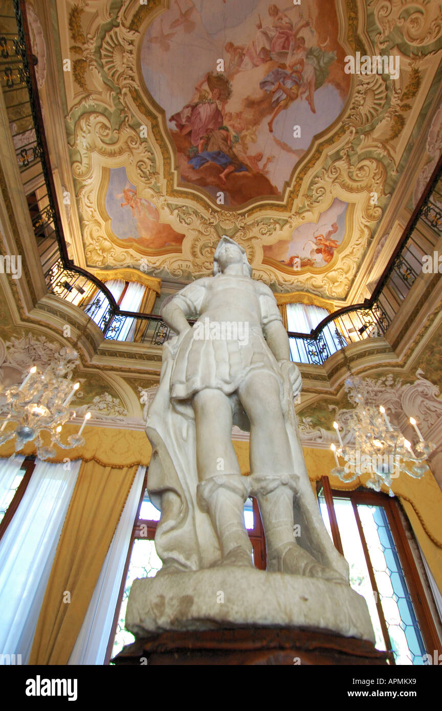Villa Widmann Rezzonico Foscari interior Mira Veneto Italy Stock Photo ...